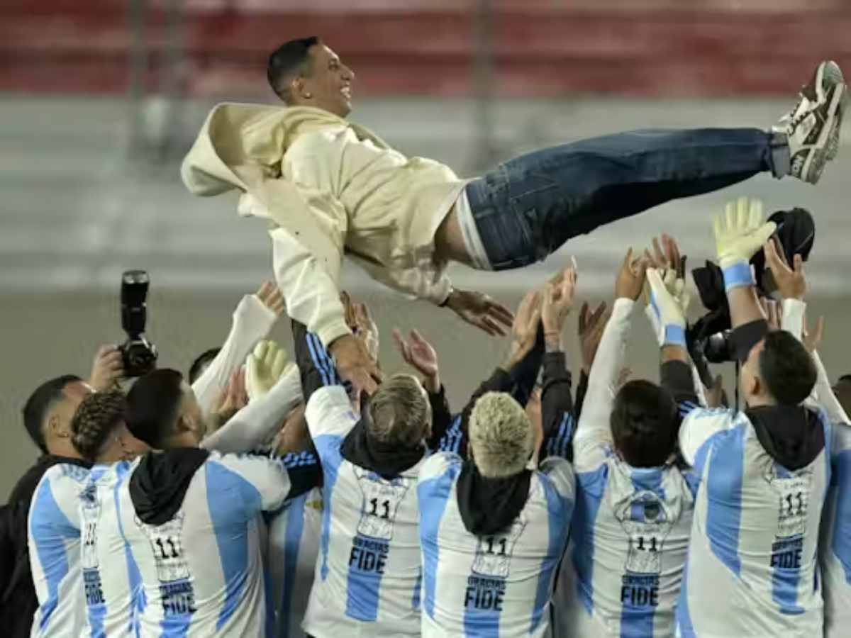 Di María recibe emotivo homenaje tras su retiro de la selección argentina