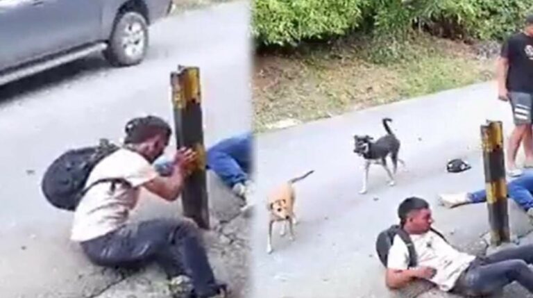 Motorista y su acompañante salen expulsados al perder el control en ...